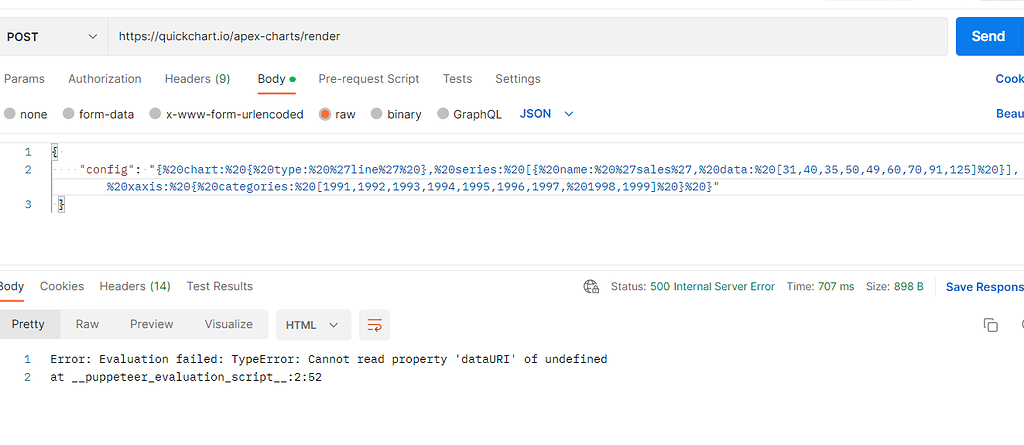 Post Command to Apex Chart Endpoint - QuickChart